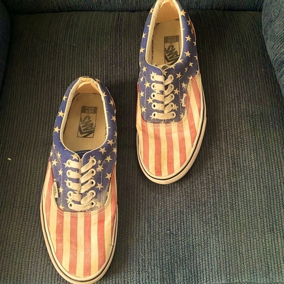 Vans | Shoes | Vintage Redwhiteblue Vans | Poshmark